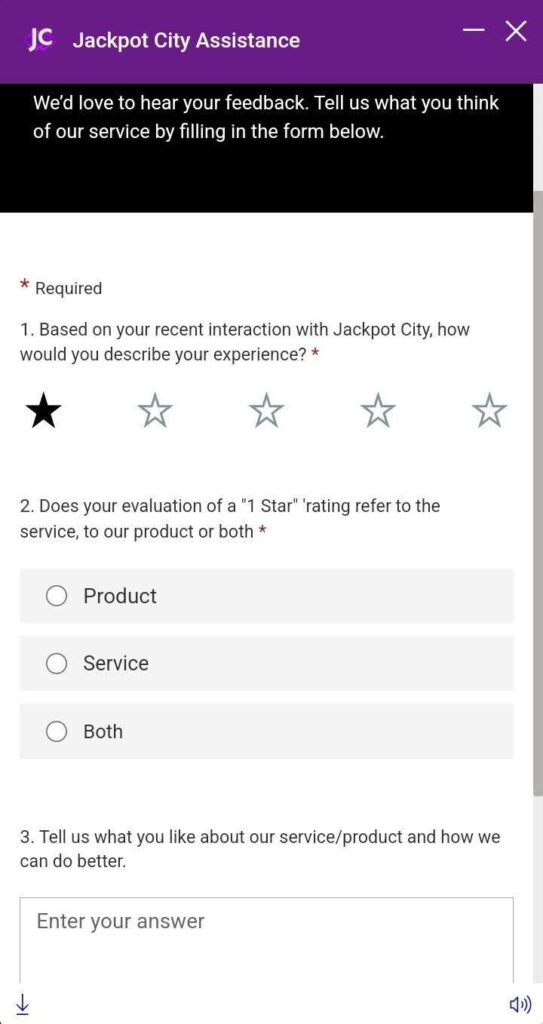 JackpotCity Review 2026 - 100% match bonus of £100 + 100 fs
