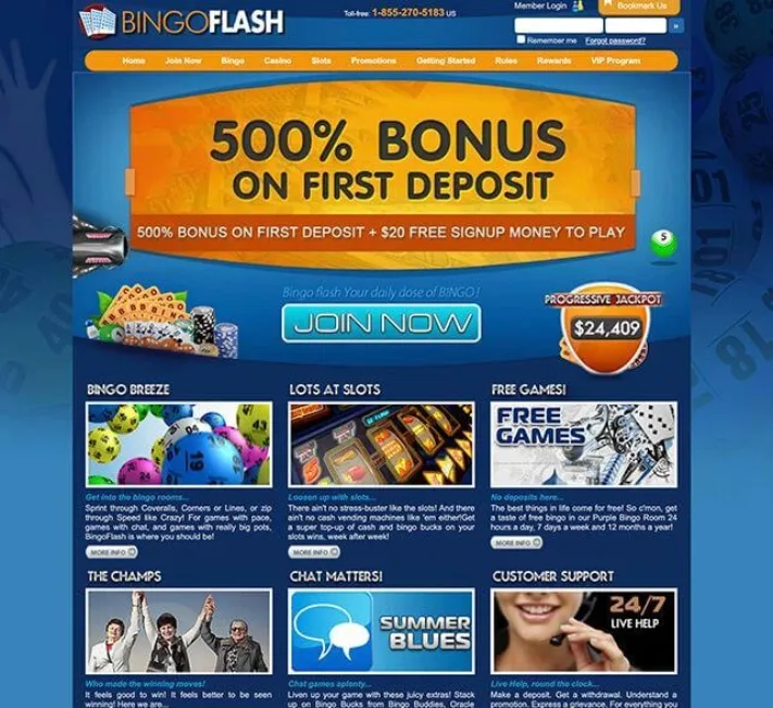 Bingo Flash: Get 500% match bonus on first deposit | NewCasinos.com