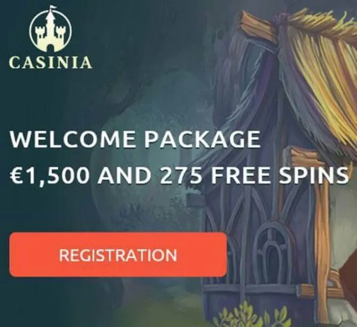 Casinia Casino: 100% to €300 + 150 Spins - www.newcasinos.com