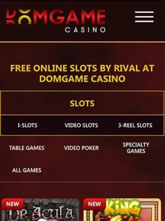 Dom Game Enjoy 300% match deposit + 100 free spins | New Casinos
