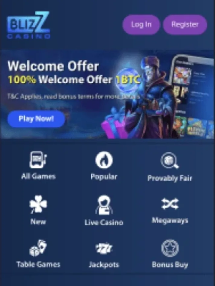Blizz Casino Review - 1500+ Slots & Tables | Get a 100% Bonus + Spins!