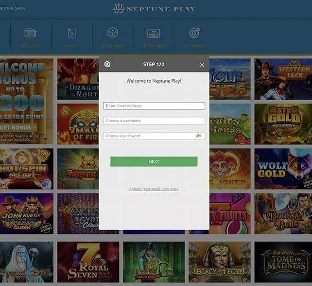 Neptune Play Casino: Grab 100% + 20 Bonus Spins | NewCasinos.com