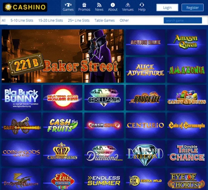 Cashino Casino: 100% up to £50 + 50 bonus spins | NewCasinos.com