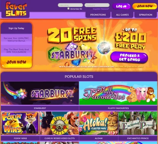 Fever Slots: GET £600 & 60 BONUS SPINS