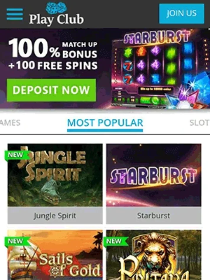 Play Club Casino: 100% to £200 + 20 Spins | NewCasinos.com
