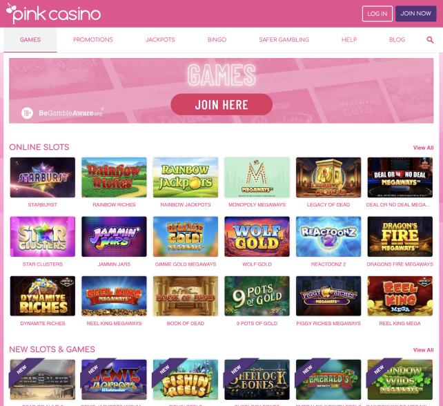 Pink Casino Review | 1,500+ Games ⋆ Up to £100 + 10 Wager-free spins