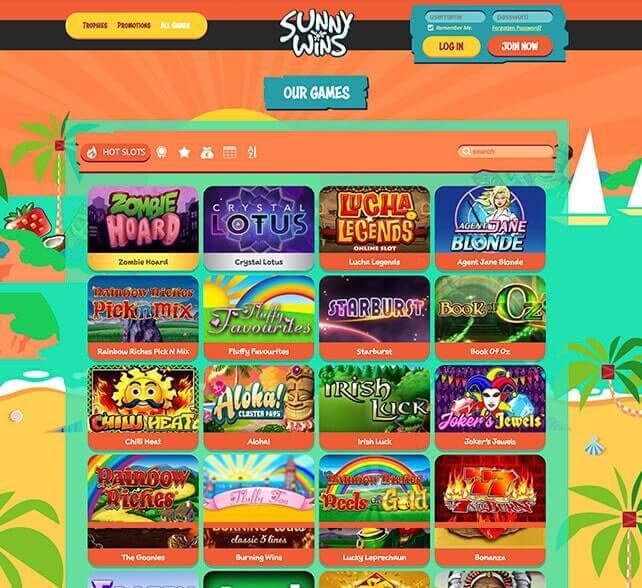 SunnyWins Review: ⭐ 500 FREE SPINS | NewCasinos.com