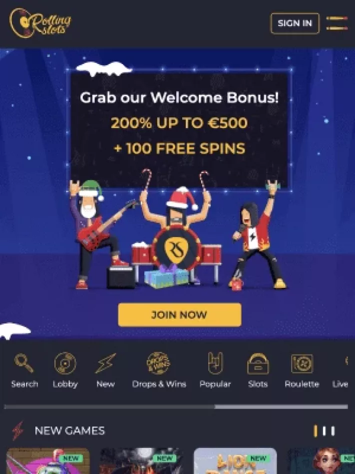 Rolling Slots Casino Review | 3,000+ Games - Bonus up to €500 + 100 FS